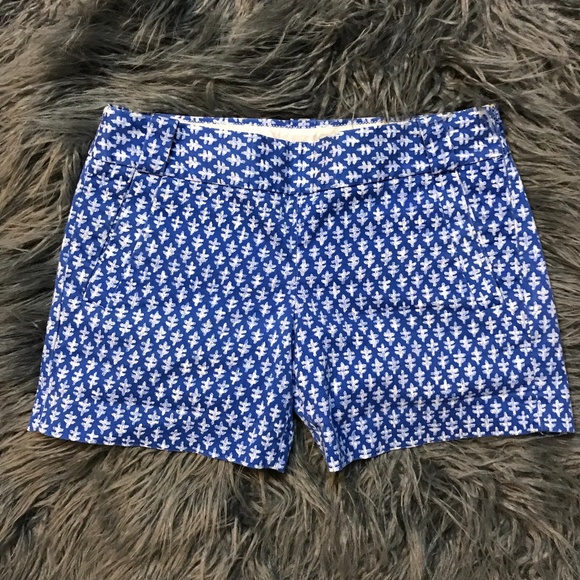 J. Crew | Shorts | J Crew Stretch City Fit Leaf Summer Print | Poshmark